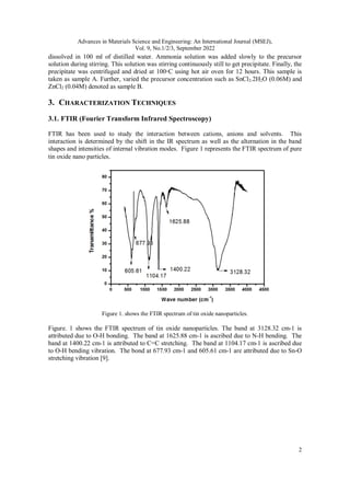 STRUCTURAL AND FTIR STUDIES OF PURE AND ZINC DOPED SNO2NANOPARTICLES | PDF