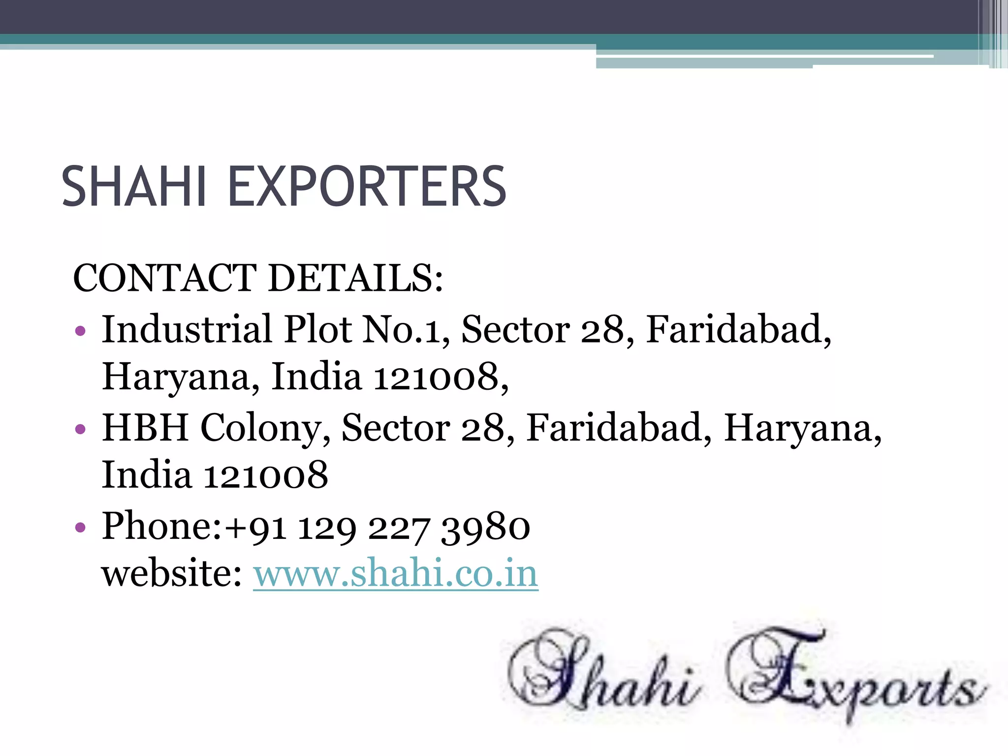 TOP 5 EXPORT HOUSE OF DELHI | PPTX