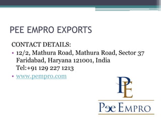 TOP 5 EXPORT HOUSE OF DELHI | PPTX