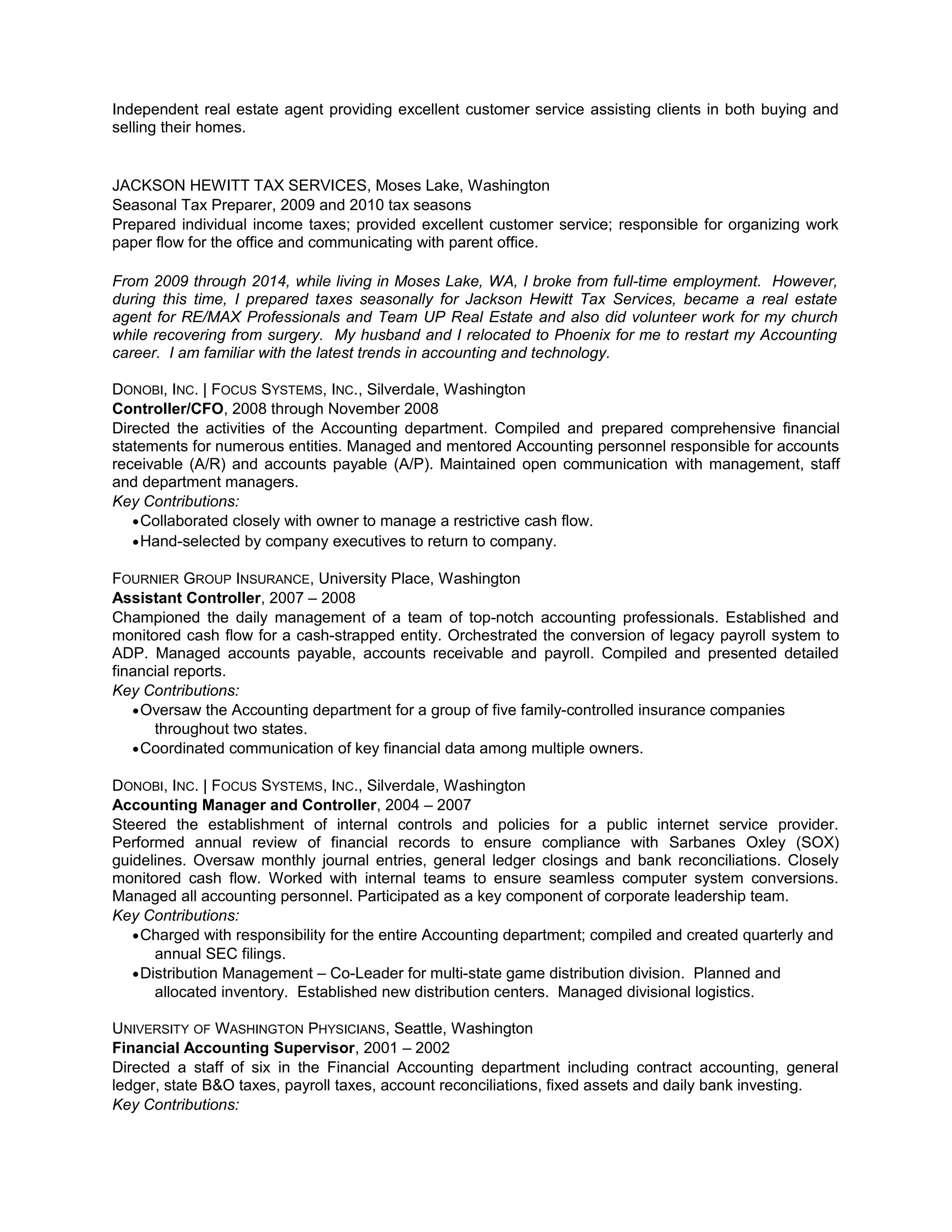 Resume - Janice R Holmes | DOC