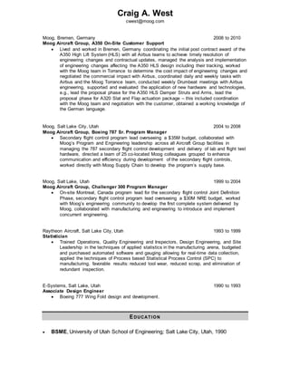 Craig West Resume | DOCX