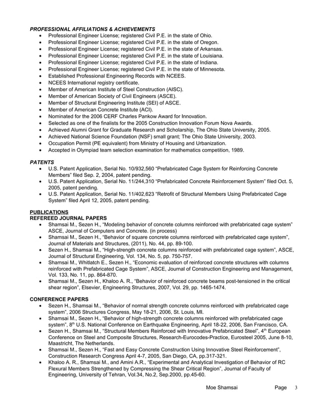 M Shamsai Resume | DOC | Civil Engineering Industry | Industries
