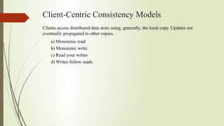 Client Centric Consistency Model | PPT