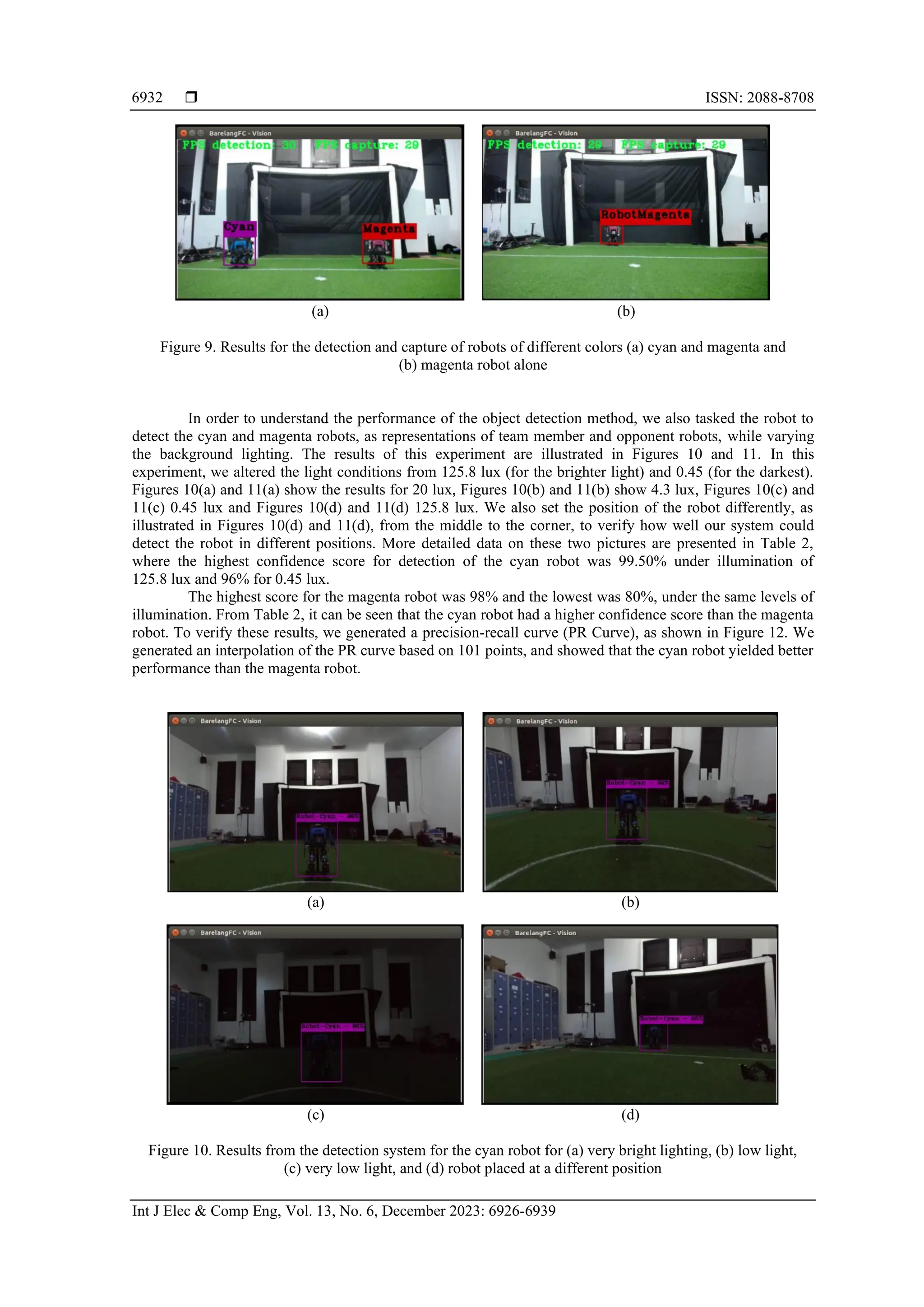 Tiny Yolo Distance Measurement And Object Detection Coordination System For The Barelangfc Robot