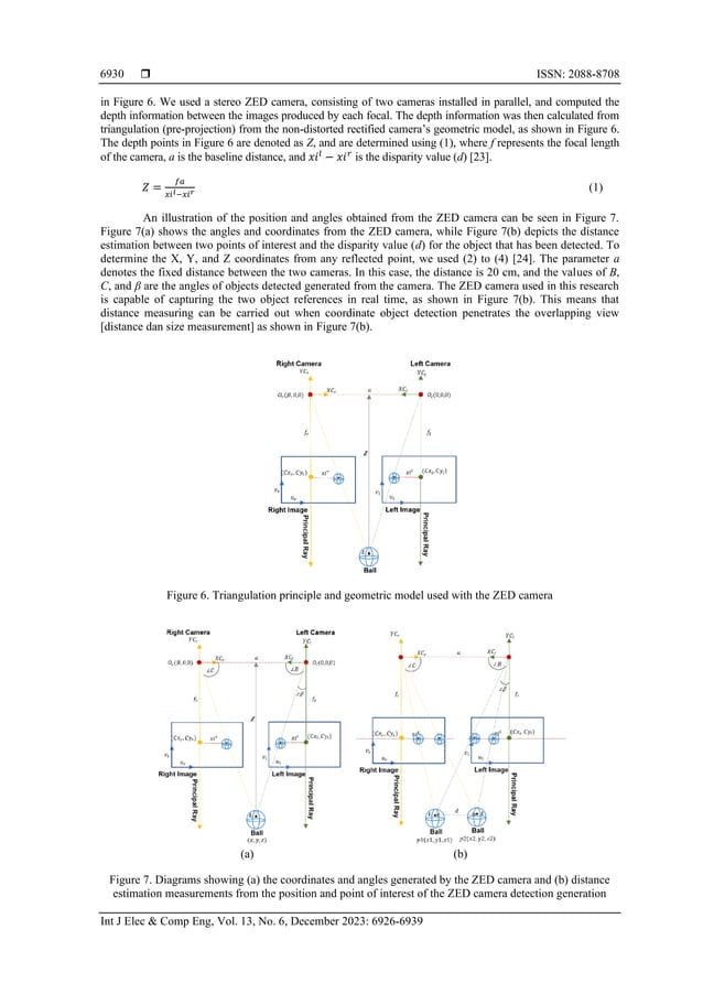 Tiny Yolo Distance Measurement And Object Detection Coordination System For The Barelangfc Robot