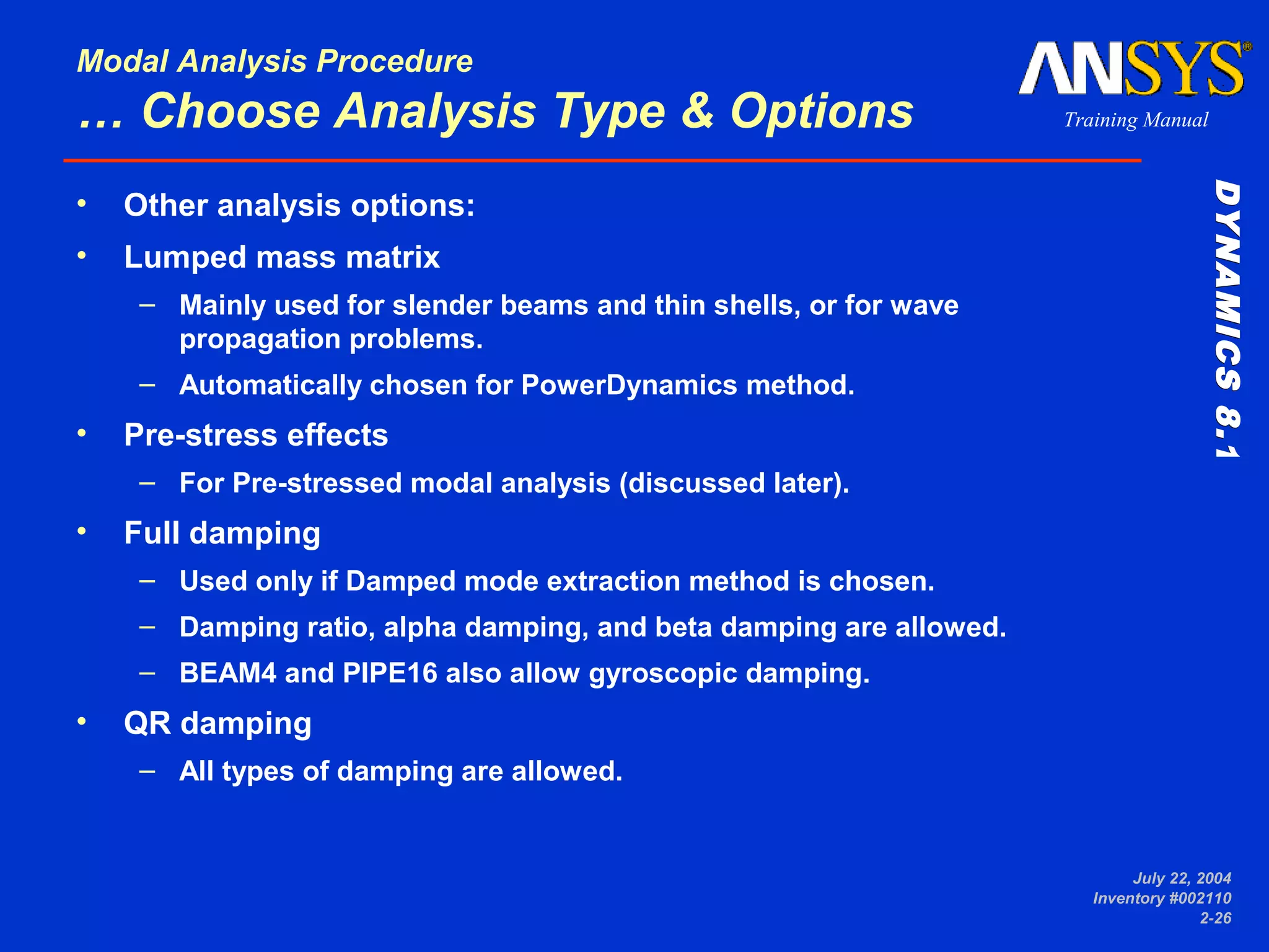 93321970 ansys-modal-analysis | PPT