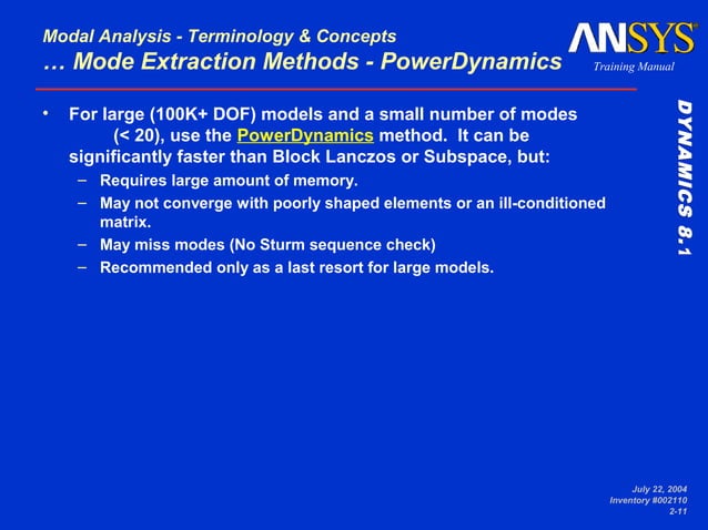 93321970 ansys-modal-analysis | PPT