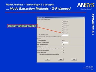 93321970 ansys-modal-analysis | PPT