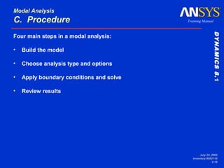 93321970 ansys-modal-analysis | PPT