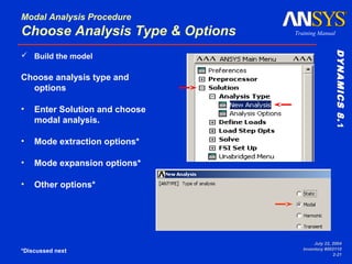 93321970 ansys-modal-analysis | PPT