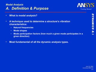 93321970 ansys-modal-analysis | PPT