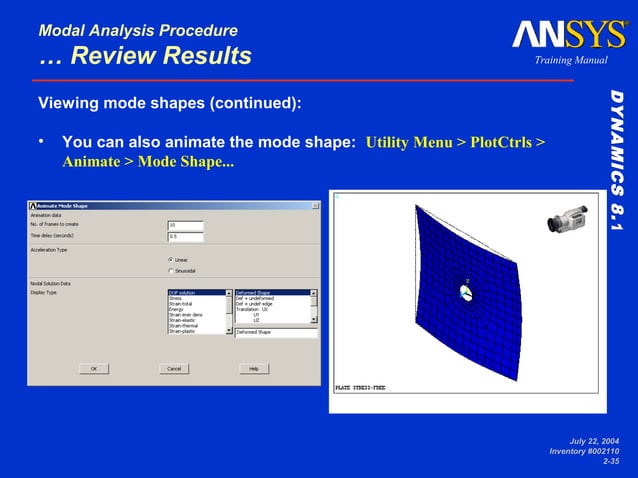 93321970 ansys-modal-analysis | PPT