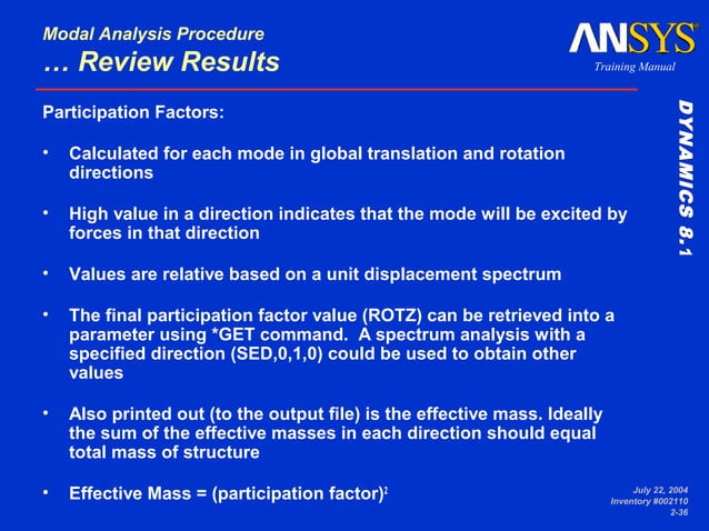 93321970 ansys-modal-analysis | PPT