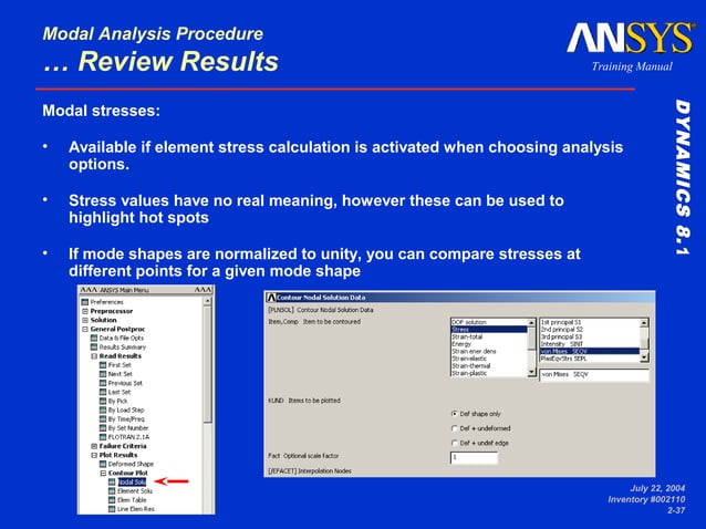 93321970 ansys-modal-analysis | PPT