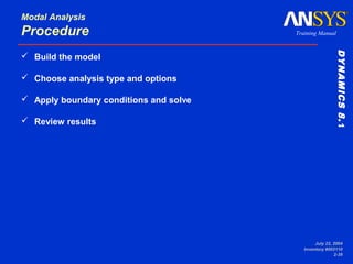 93321970 ansys-modal-analysis | PPT