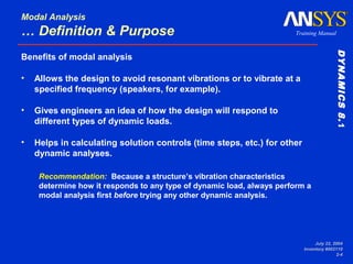 93321970 ansys-modal-analysis | PPT