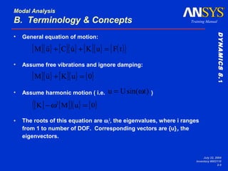 93321970 ansys-modal-analysis | PPT