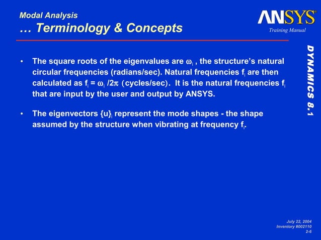 93321970 ansys-modal-analysis | PPT