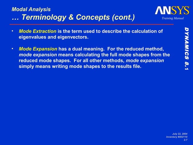 93321970 ansys-modal-analysis | PPT