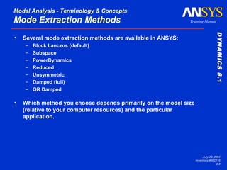 93321970 ansys-modal-analysis | PPT