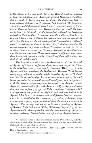 Invention And Method Two Rhetorical Treatises From The Hermogenic ...