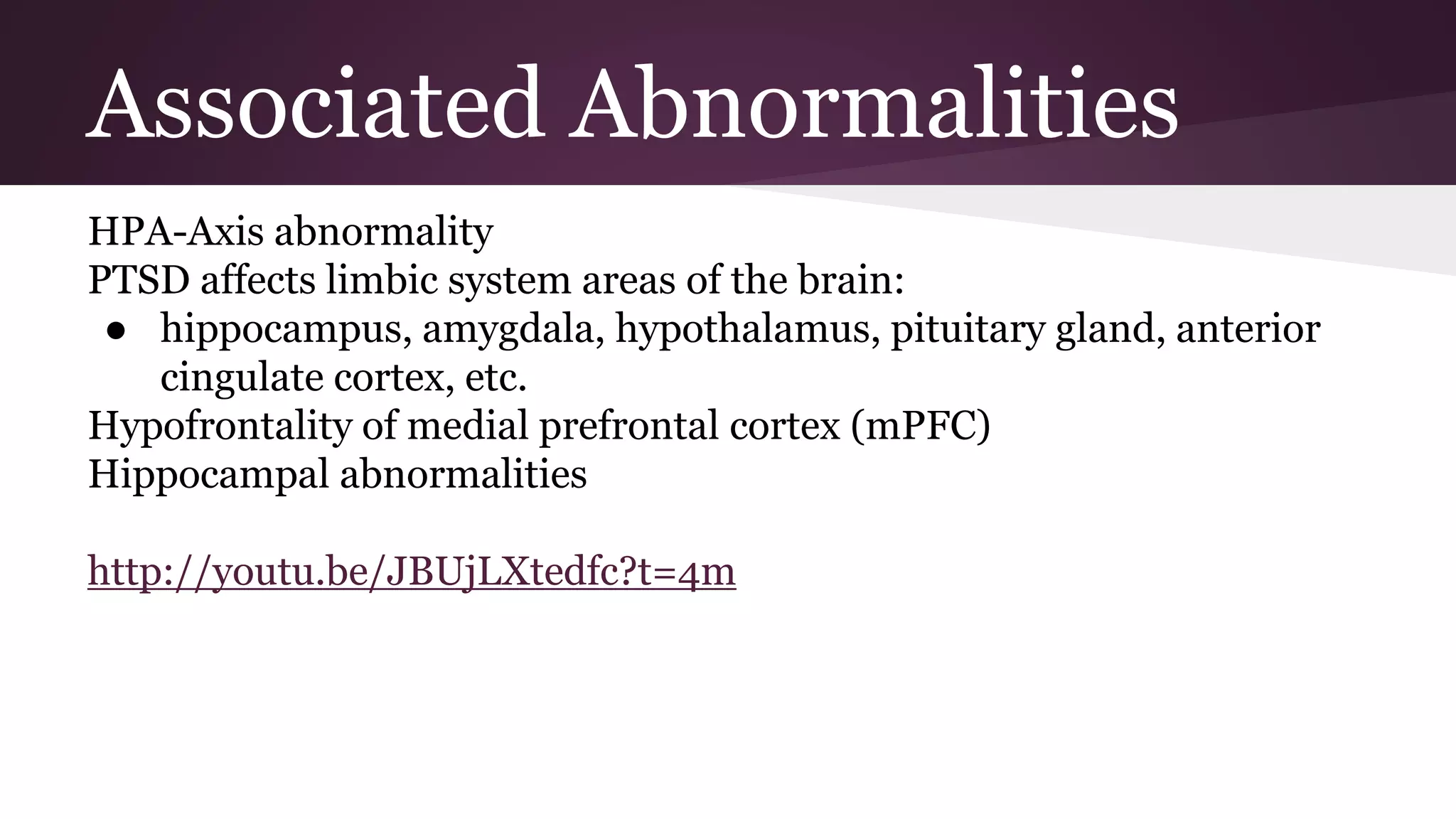 PTSD (Brain Imaging) Spring 2015 | PPTX