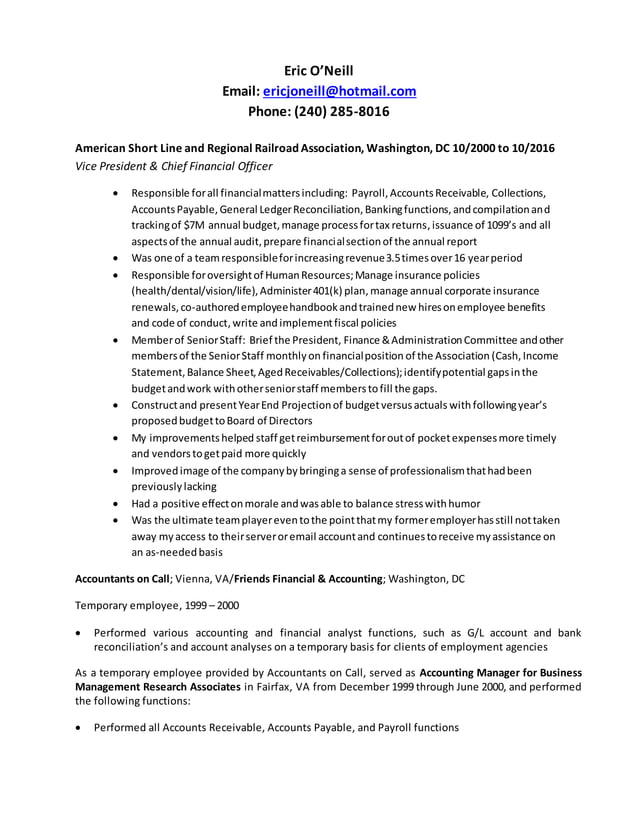 Eric Resume - Generic | PDF