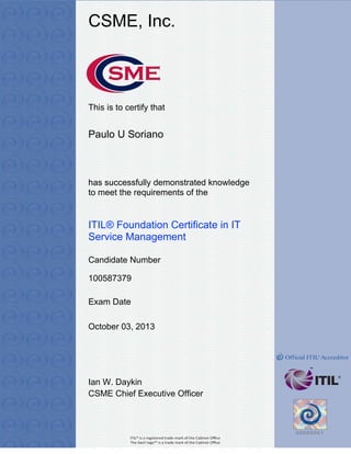 CSMECertificate | PDF