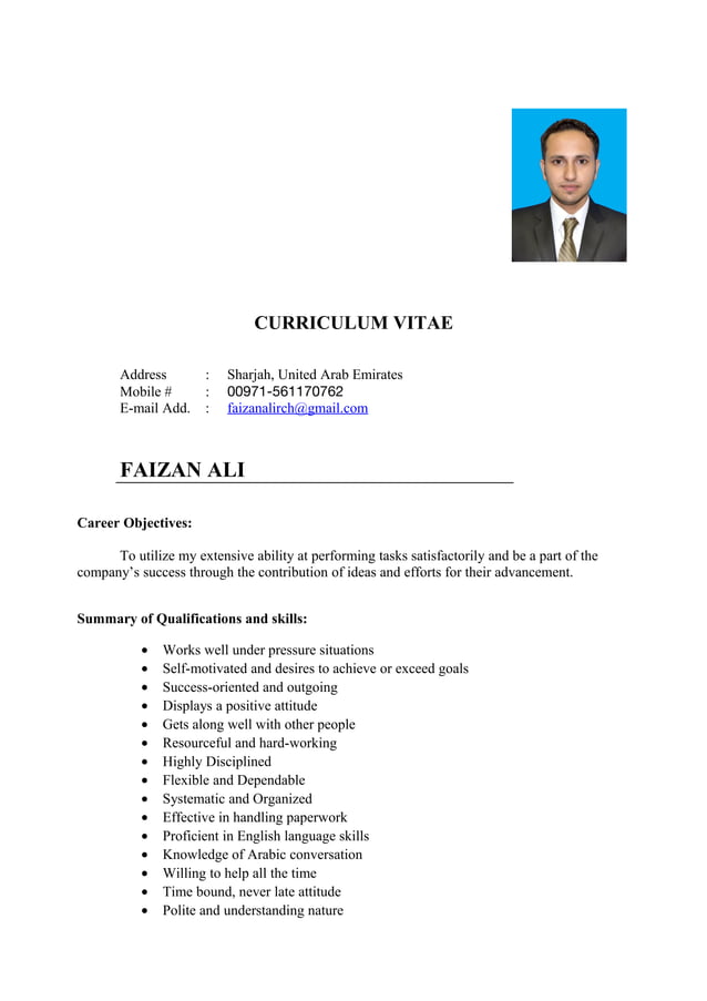 FAIZAN CV-new | PDF