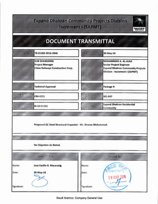 Aramco Approval Dhahran | PDF