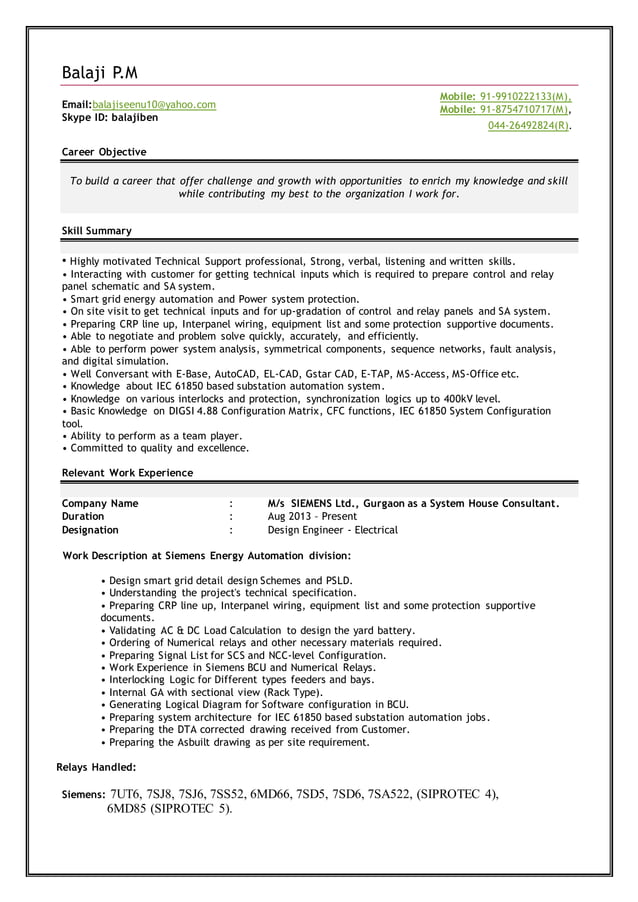 Balaji Resume | PDF