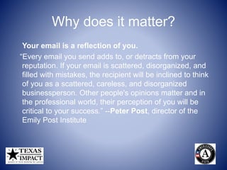professional email training | PPT