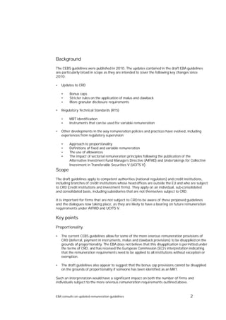 EY Point of View on EBA Consultation | PDF