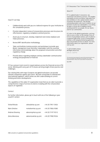 EY Point of View on EBA Consultation | PDF