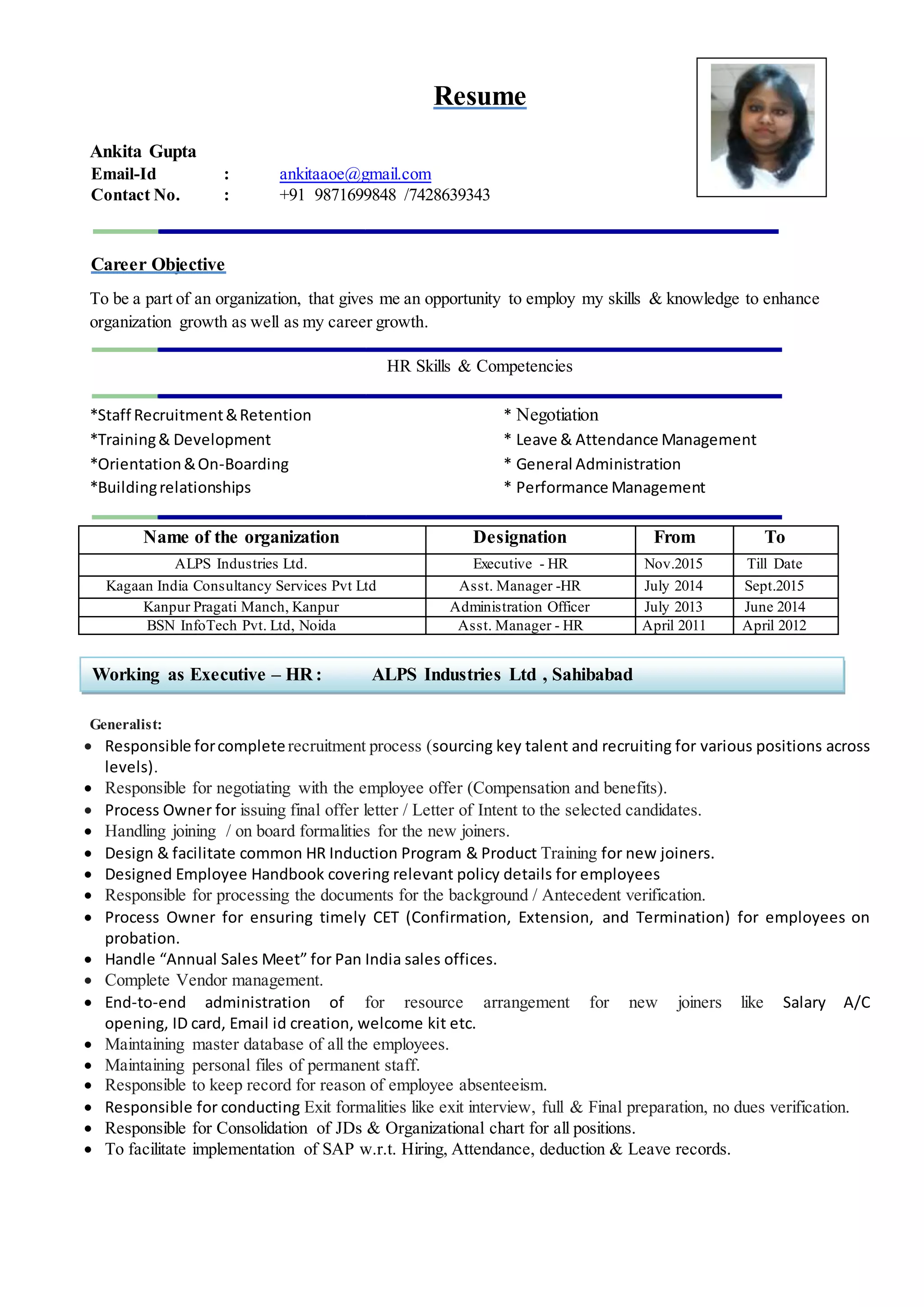 Updated Resume - Ankita | PDF