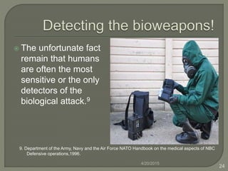 Biological Warfare Agents | PPTX
