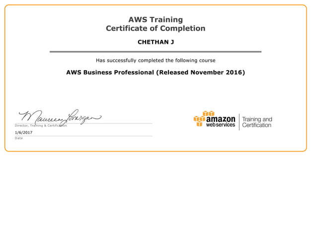 AWS_Business Professional_CERT | PPT