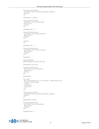 Solving Scripting Problems with Automation | PDF | Web Development | Internet