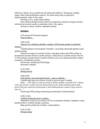 TV projekat Familija (talk show) | PDF