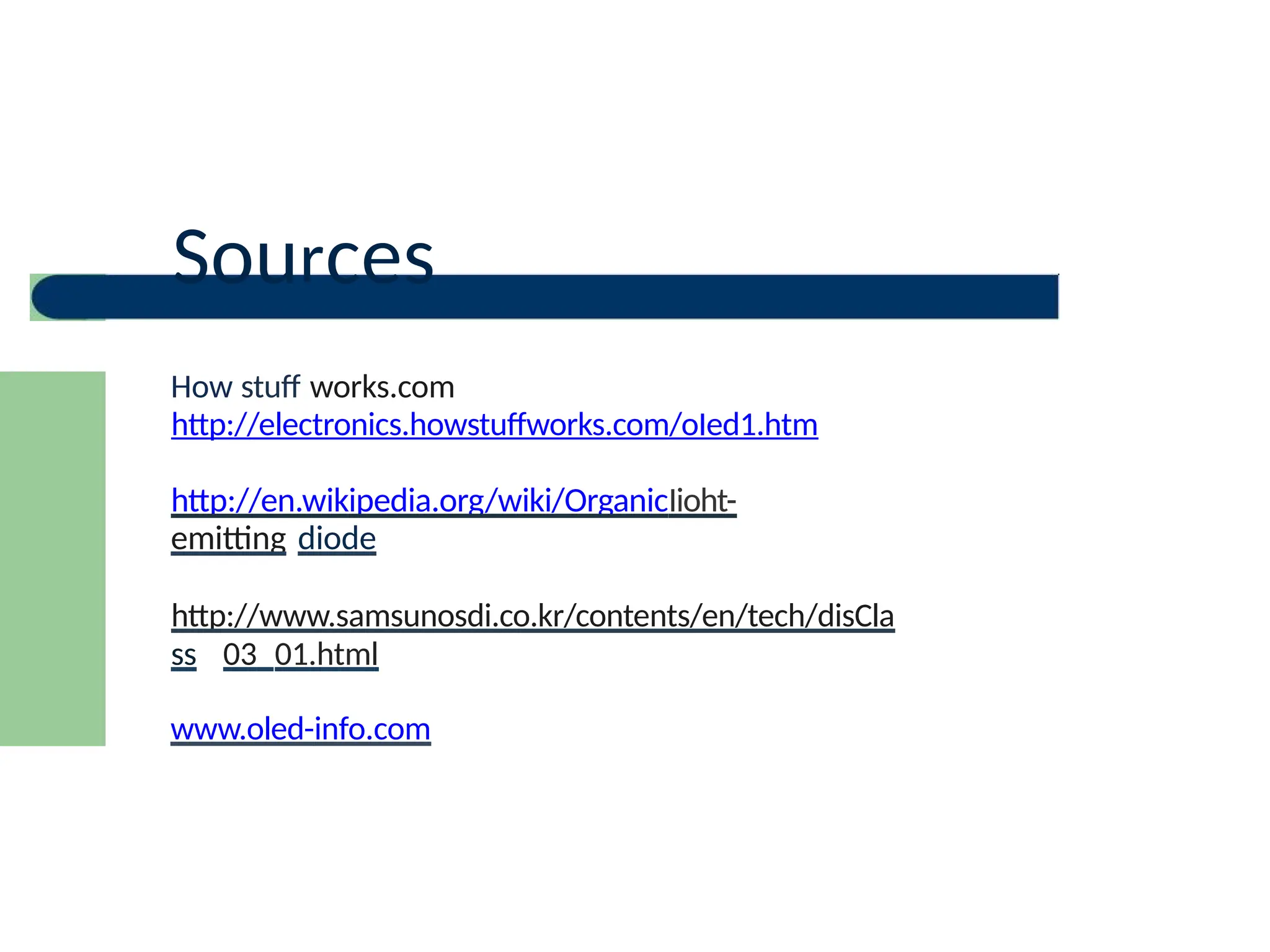 Optoelectronics display OLED display.pptx