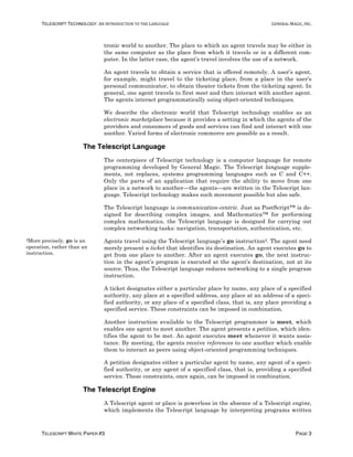 Telescript White Paper #3 | PDF