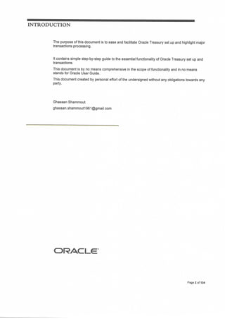 Partial ORACLE TREASURY | PDF