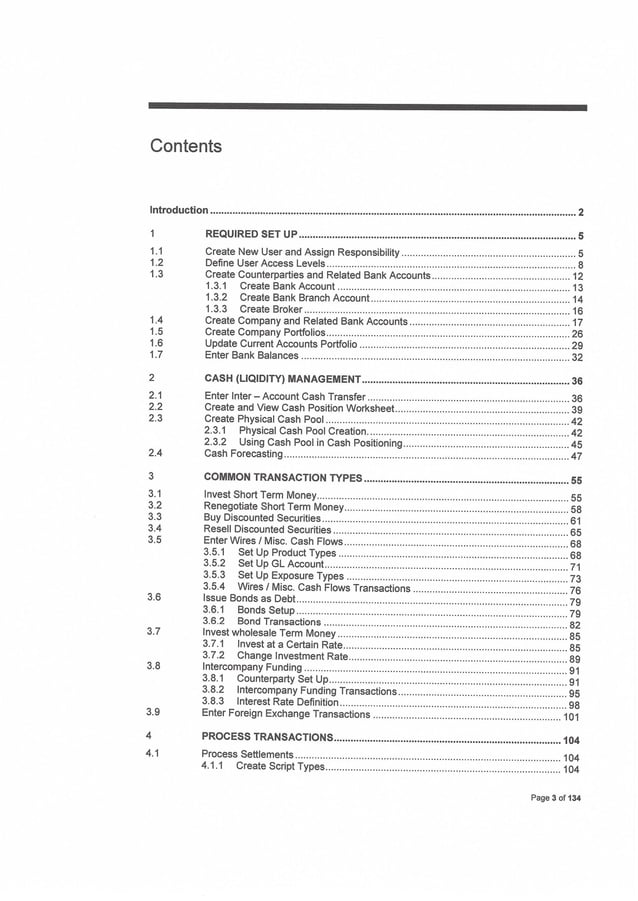 Partial ORACLE TREASURY | PDF