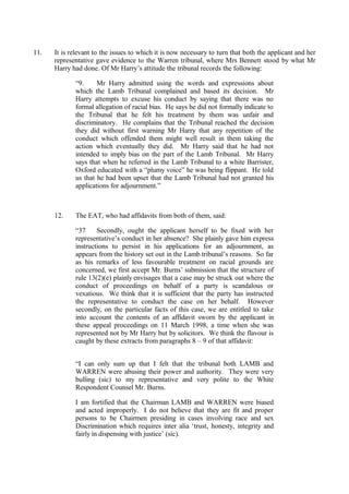 Bennett v London Borough of Southwark | DOC