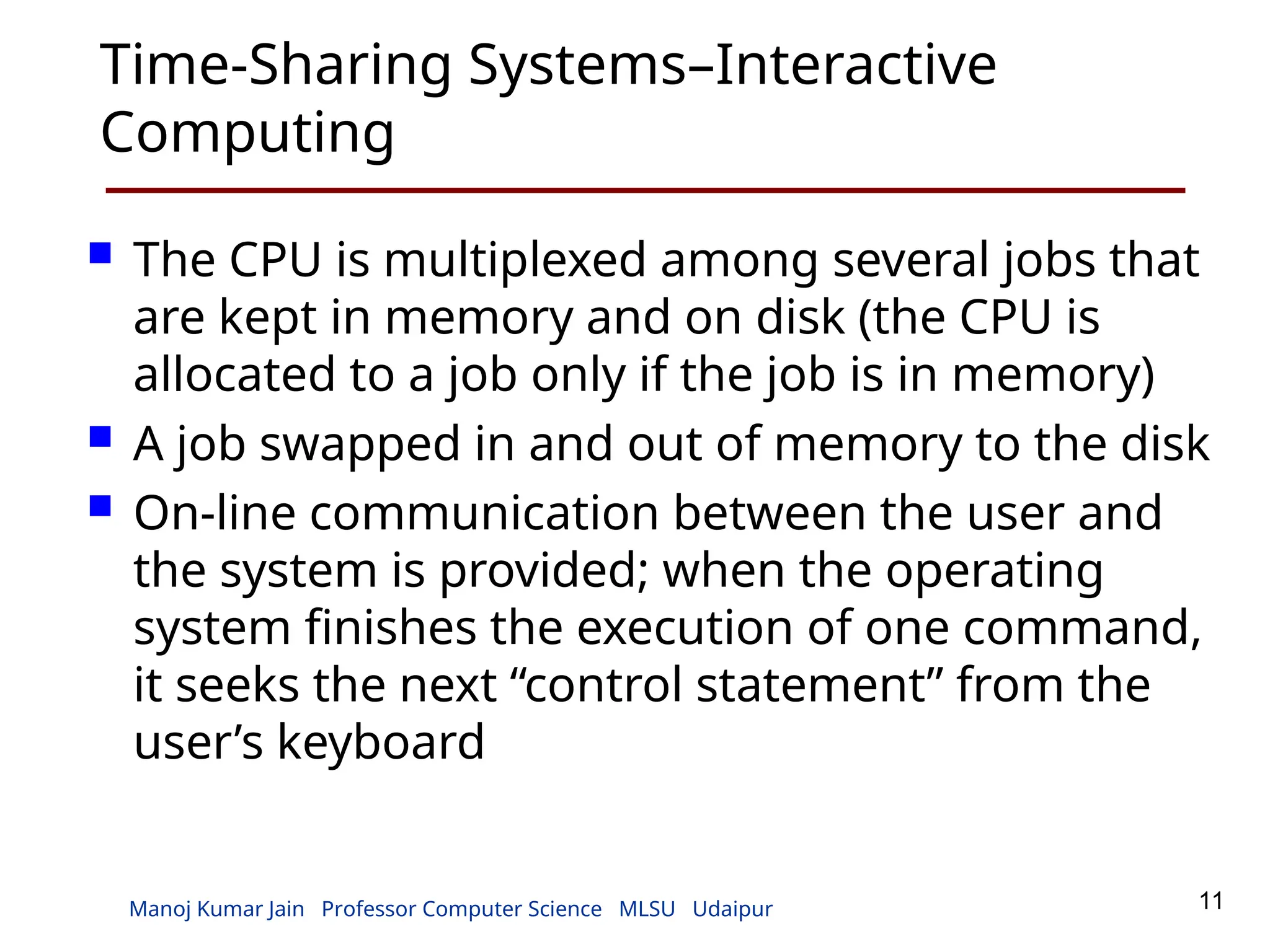 What is an Operating System and what are different types of OS | PPT