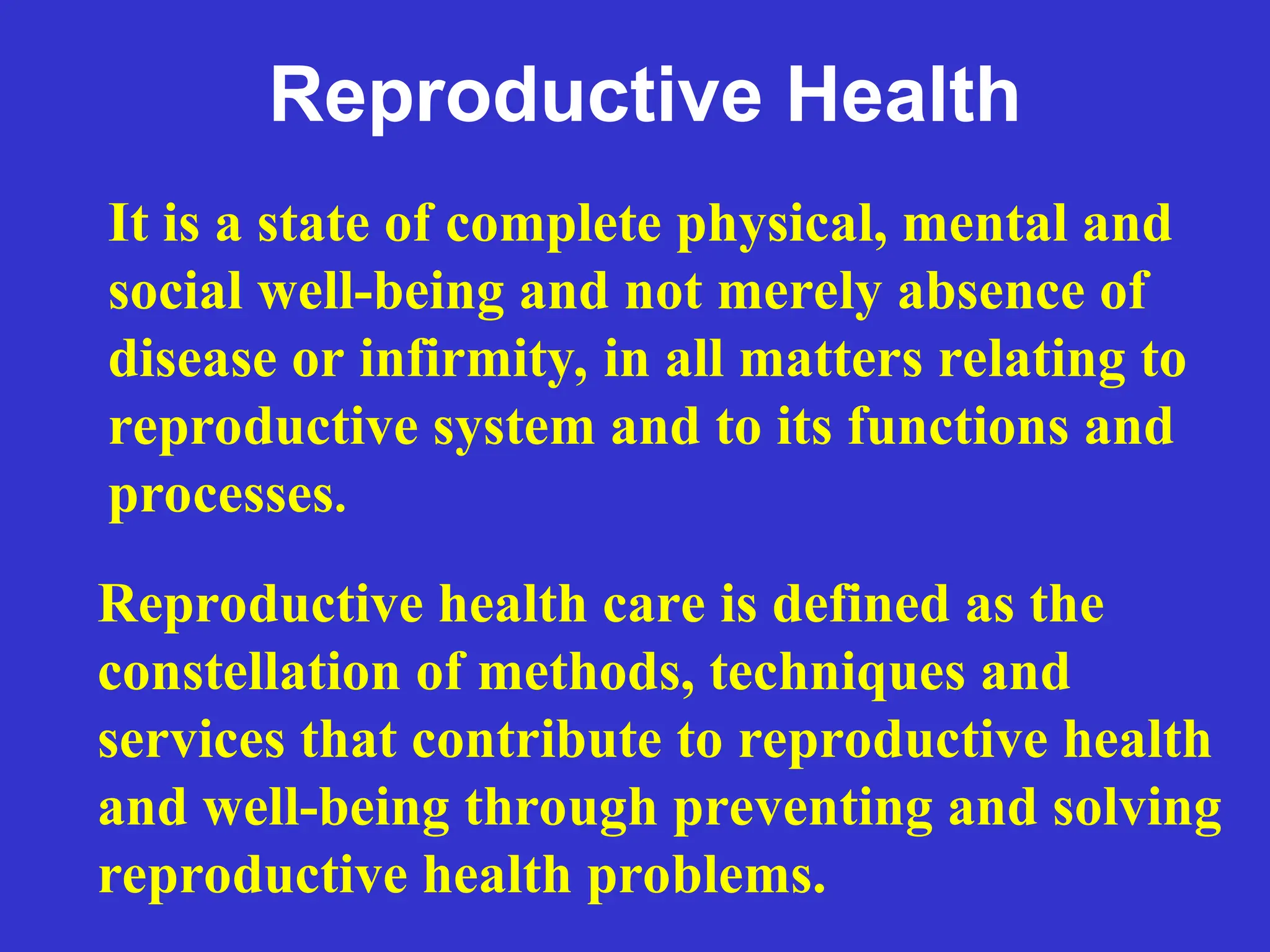 9361.ppt reproductive health ppt presentation | PPT