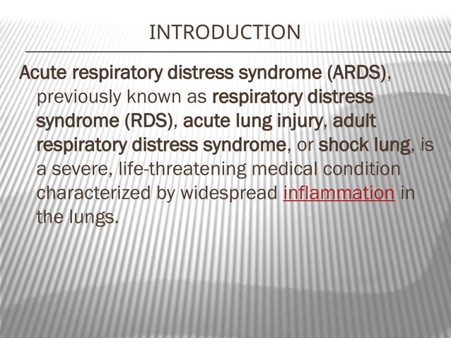 ARDS acute respiratory distress syndrome.ppt
