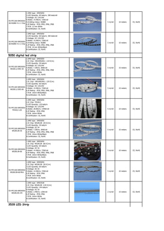 YD Lighting-LED Strip Catalogue | PDF
