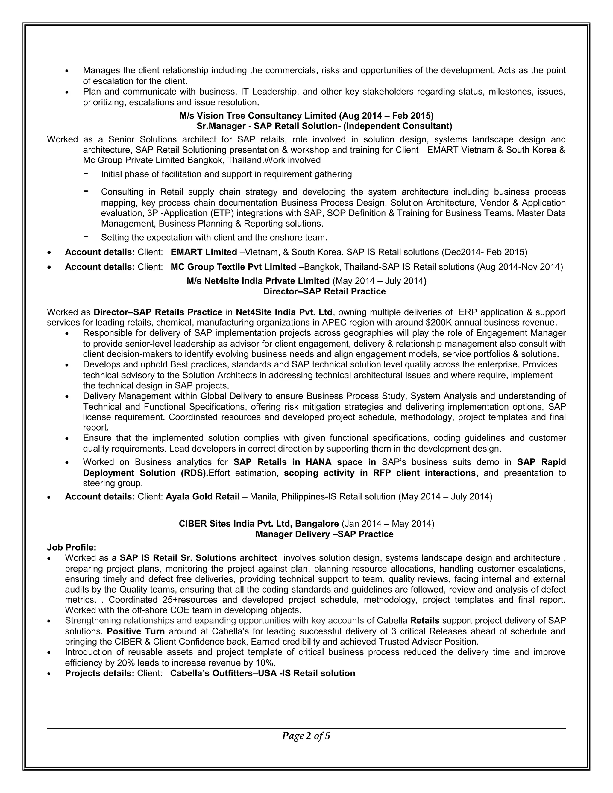 Sanjay Rahangdale_SrM | PDF