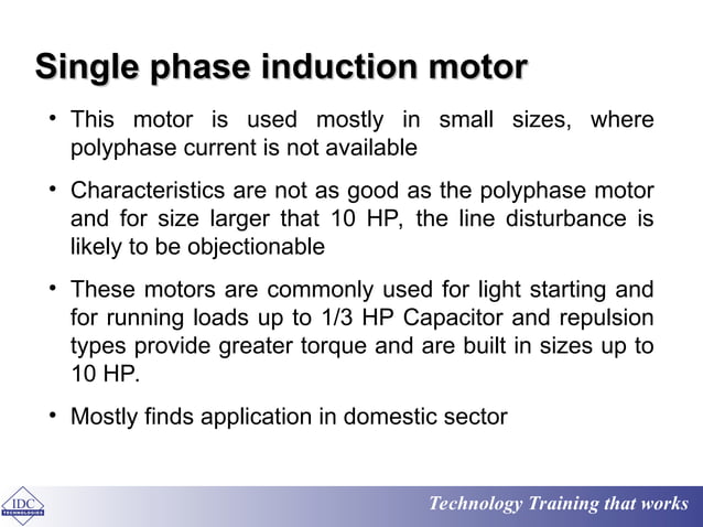 FUNDAMENTALS OF Electric MOTOR TECHNOLOGY | PPT